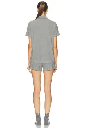 SKIMS Soft Lounge Short Sleep Set - Heather Grey