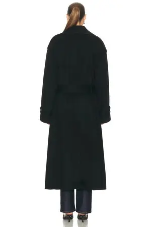TOTEME Double Winter Trench - Black
