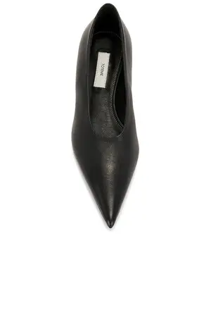 TOTEME Sharp Nappa Kitten Pumps - Black