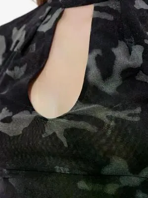 MISBHV Camouflage-print Blouse