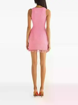 ASTA RESORT Natalia Fringed Mini Dress - Pink