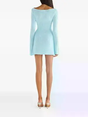 ASTA RESORT Maya Long-sleeve Mini Dress - Blue