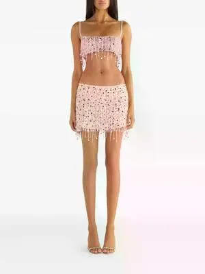 ASTA RESORT Yasmin Beaded Mini Skirt