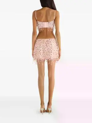 ASTA RESORT Yasmin Beaded Mini Skirt