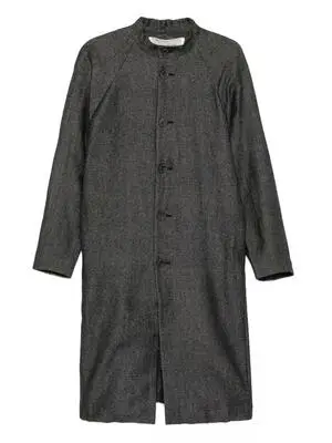 INDIVIDUAL SENTIMENTS Single-breasted Collarless Coat - Grey