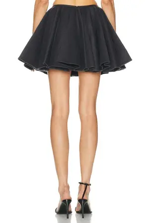 Alaïa Skater Mini Skirt - Anthracite