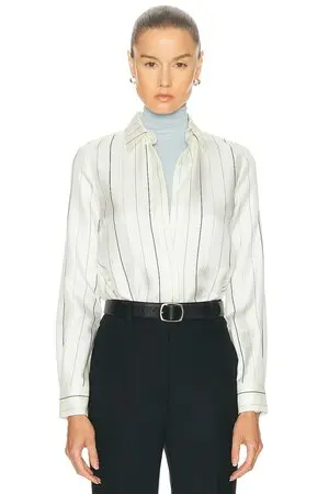Gabriela Hearst Henri Blouse - Ivory Multi