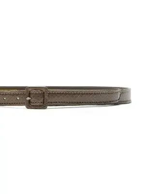 Malìparmi Embossed Buckle Belt - Brown