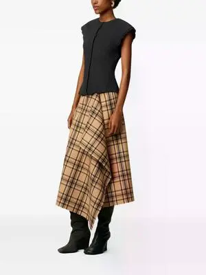 AMI Paris Raw-edge Sleeveless Top - Black