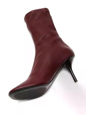 Acne Studios 75mm Zip Leather Boots - Red