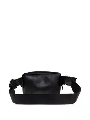 Iceberg Quilted Leather Belt Bag - Black