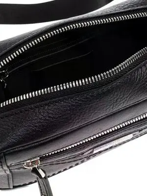 Iceberg Quilted Leather Belt Bag - Black
