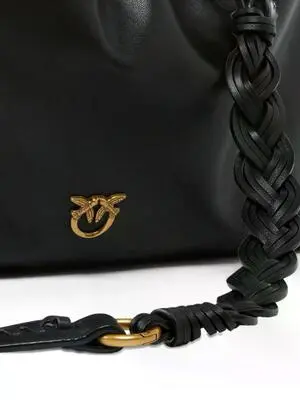 Pinko Maxi Drawstring Logo Clutch Bag