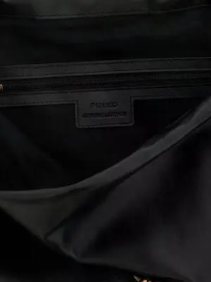 Pinko Maxi Drawstring Logo Clutch Bag