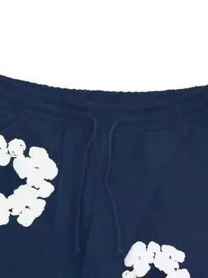 DENIM TEARS Cotton Print Shorts - Blue
