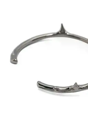 SHAUN LEANE Sterling Rose Thorn Bangle - Silver