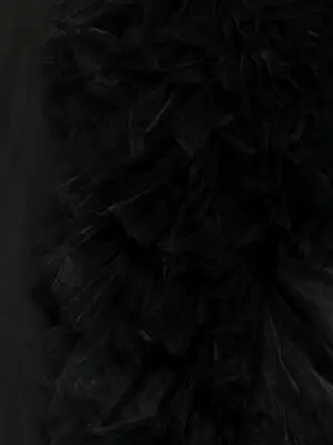 Alchemy Fashions Lia Ruffled Tulle Shirt - Black