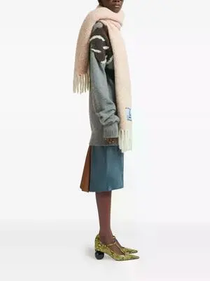 Marni Bouclé Alpaca-blend Scarf - Brown
