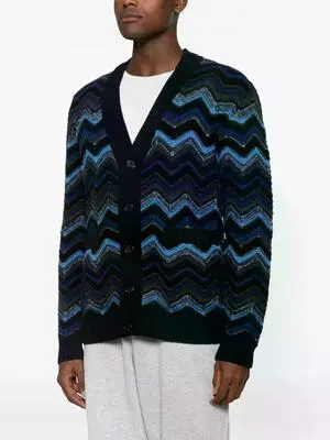 Missoni Chevron-knit Cardigan - Black