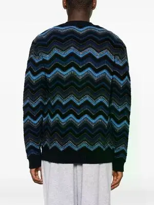Missoni Chevron-knit Cardigan - Black