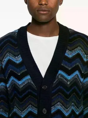 Missoni Chevron-knit Cardigan - Black