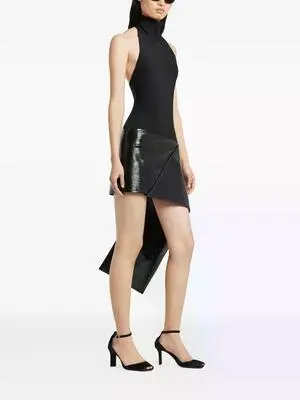 COURREGES Halter-neck Jersey Bodysuit - Black