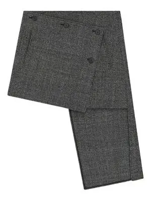 COURREGES Panelled Asymmetric Mini Skirt - Grey