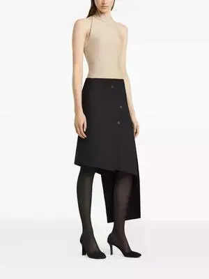 COURREGES Halter-neck Jersey Bodysuit - Neutrals