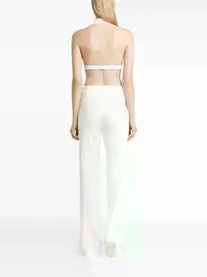 COURREGES Halter-neck Overlapped Jumpsuit