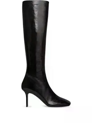 COURREGES Square-toe Calf-leather Knee-high Boots