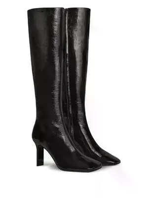 COURREGES Square-toe Calf-leather Knee-high Boots