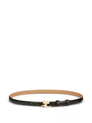 COURREGES Viper Leather Belt - Black