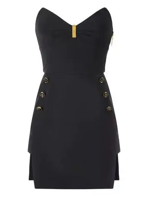 Elisabetta Franchi Logo-button Mini Dress