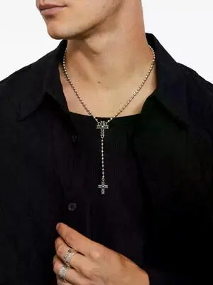 Emanuele Bicocchi Rosary Necklace - Silver