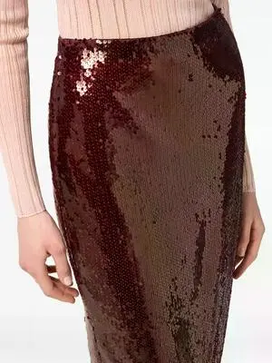 Elisabetta Franchi Sequin Embellished Split Skirt