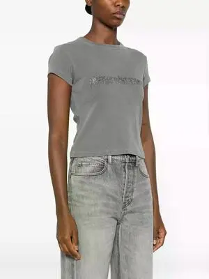Alexander Wang Crystal Logo T-shirt