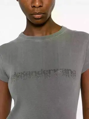 Alexander Wang Crystal Logo T-shirt