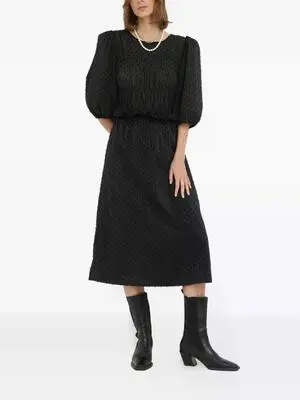 Day Birger Et Mikkelsen Puff-sleeve Dress With Open Back - Black