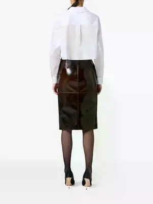 Elisabetta Franchi Logo-patch Cotton Shirt