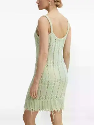 RÉSUMÉ Openwork Frayed Dress