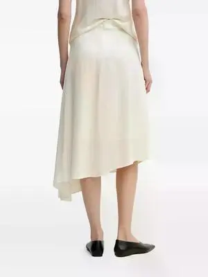 Day Birger Et Mikkelsen Asymmetric Hem Midi Skirt - White