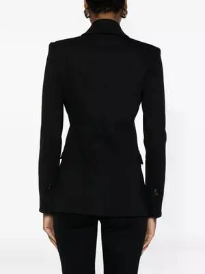 Patrizia Pepe Double-breasted Blazer - Black