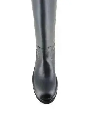 DEL CARLO Leather Pull-on Boots