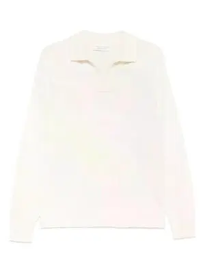 FILIPPO DE LAURENTIIS Polo-collar Sweater - White