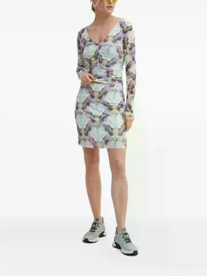 RÉSUMÉ Floral Print Ruched Long-sleeve Top