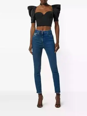 Elisabetta Franchi Logo-button Jeans