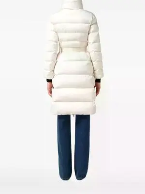 Elisabetta Franchi Jacquard Scarf-collar Down Coat