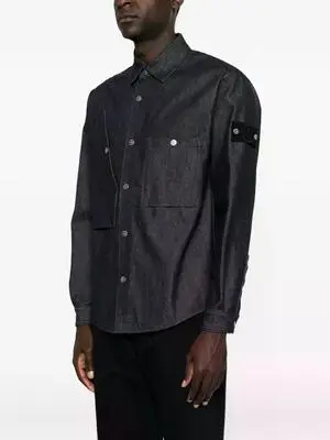 Stone Island Compass-badge Denim Shirt