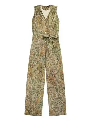 Ralph Lauren Isadora Paisley-print Jumpsuit - Neutrals