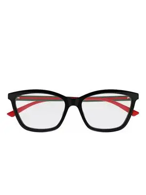 Gucci Stripe Cat-eye Glasses - Black